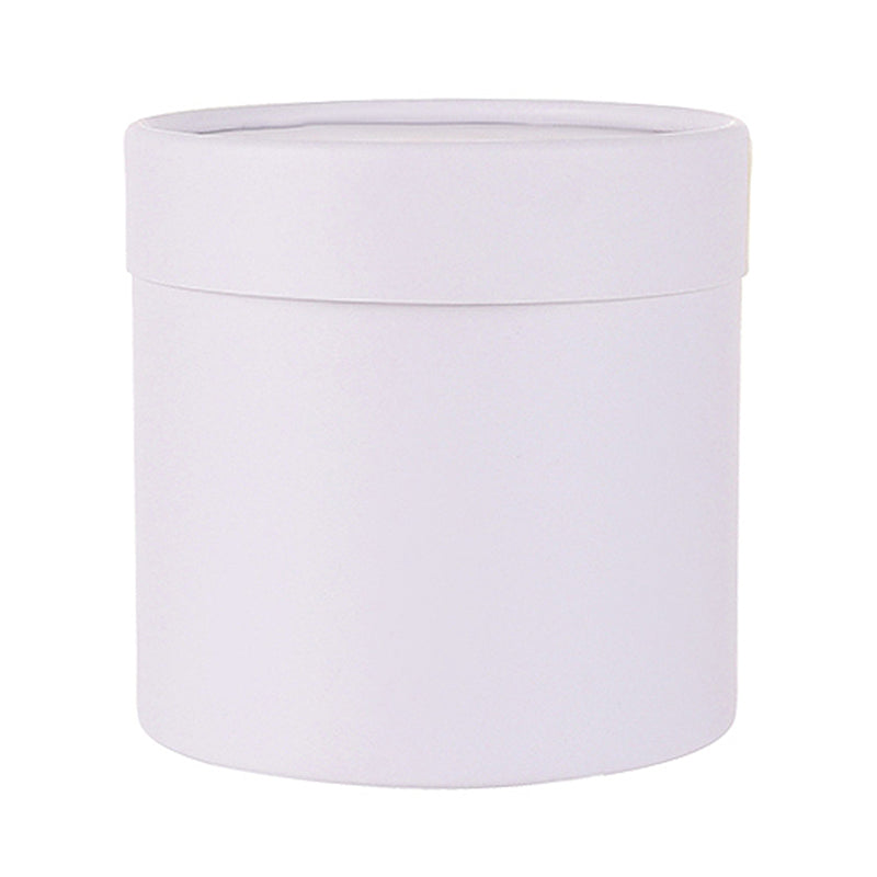 Cutie din carton rotund 12.5x12.5cm alb – GardeniaDecor